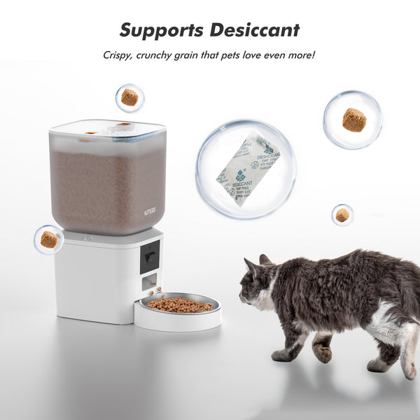 Automatic Dog Feeder with Camera Rotation - 8L/34 Cups Auto Cat Feeder ...